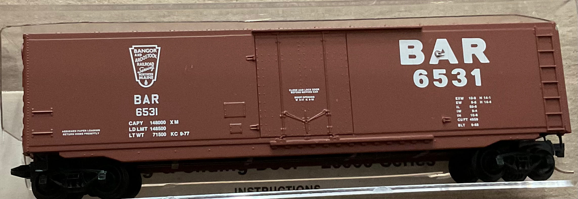 N Scale -Micro Trains - 50’ Rib Side Railbox Kit Plug & Sliding Door B – A&S Trains