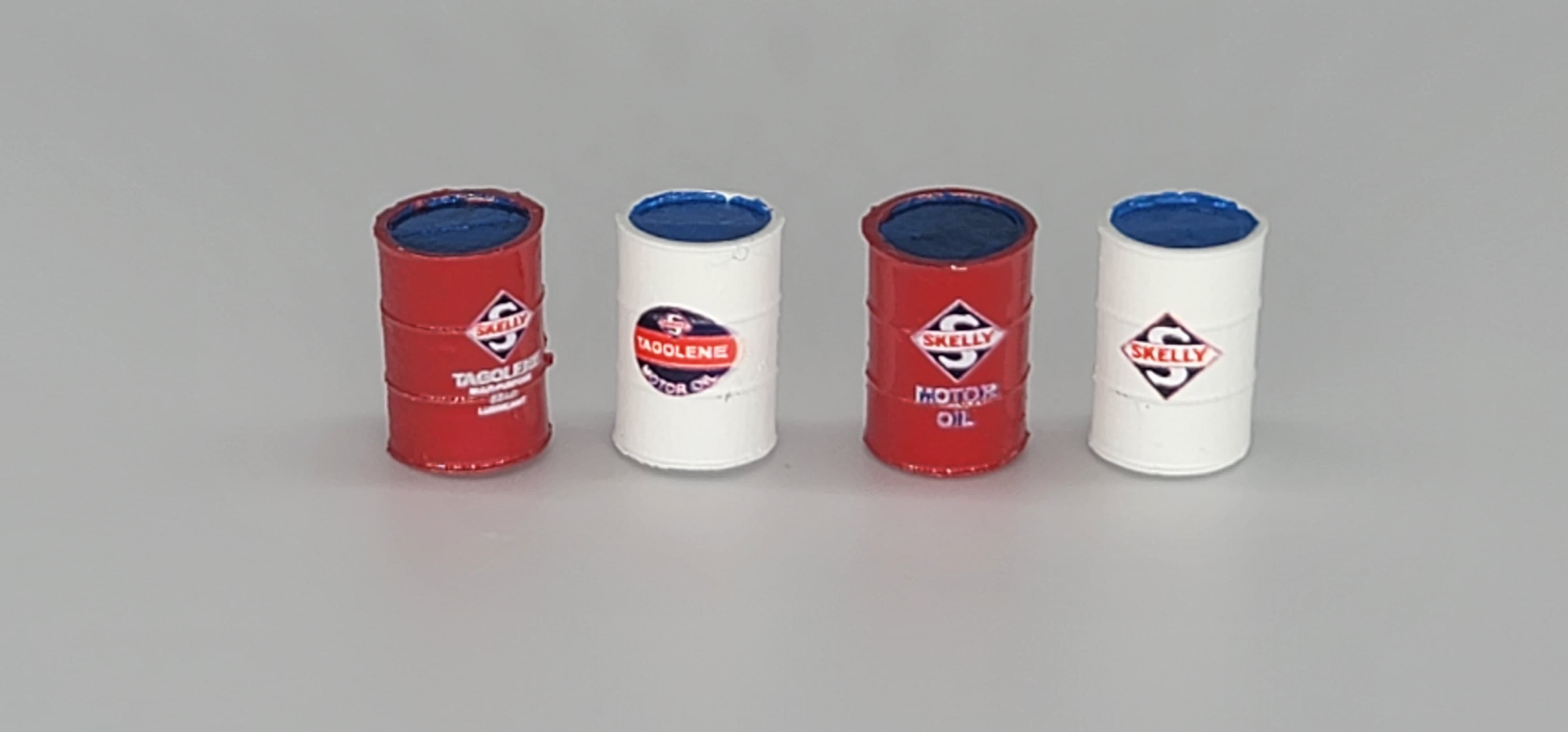 JL Innovative Design S Scale 1576 Skelly Oil Barrels (4) – A&S Trains