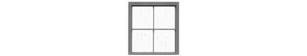 Tichy O Scale #2060 2/2 DOUBLE HUNG WINDOW - 2060 – A&S Trains