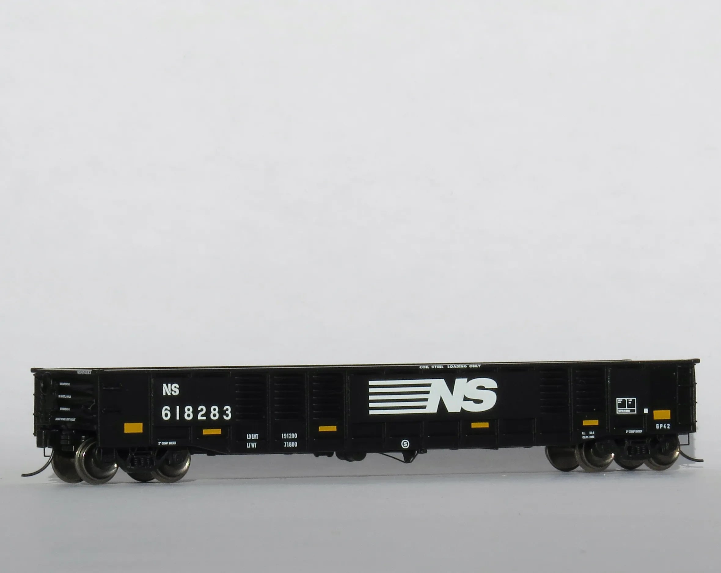 Trainworx N Scale Norfolk Southern 52’ Gondola 25213-12 #618283 – A&S ...