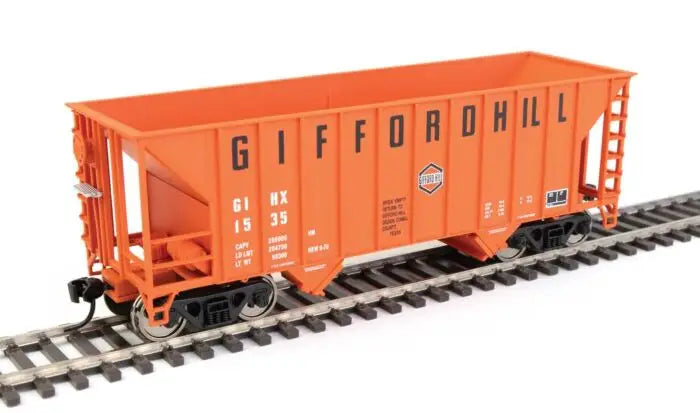 Walthers Mainline 34' 100-Ton 2-Bay Hopper - Ready to Run -- Gifford H ...