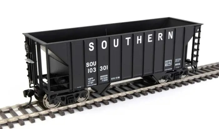 Walthers Mainline 34' 100-Ton 2-Bay Hopper - Ready to Run -- Southern ...