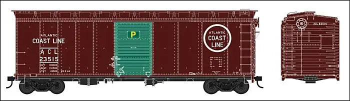 40' Single-Door Boxcar - Ready to Run -- Atlantic Coast Line 23542 (19 ...
