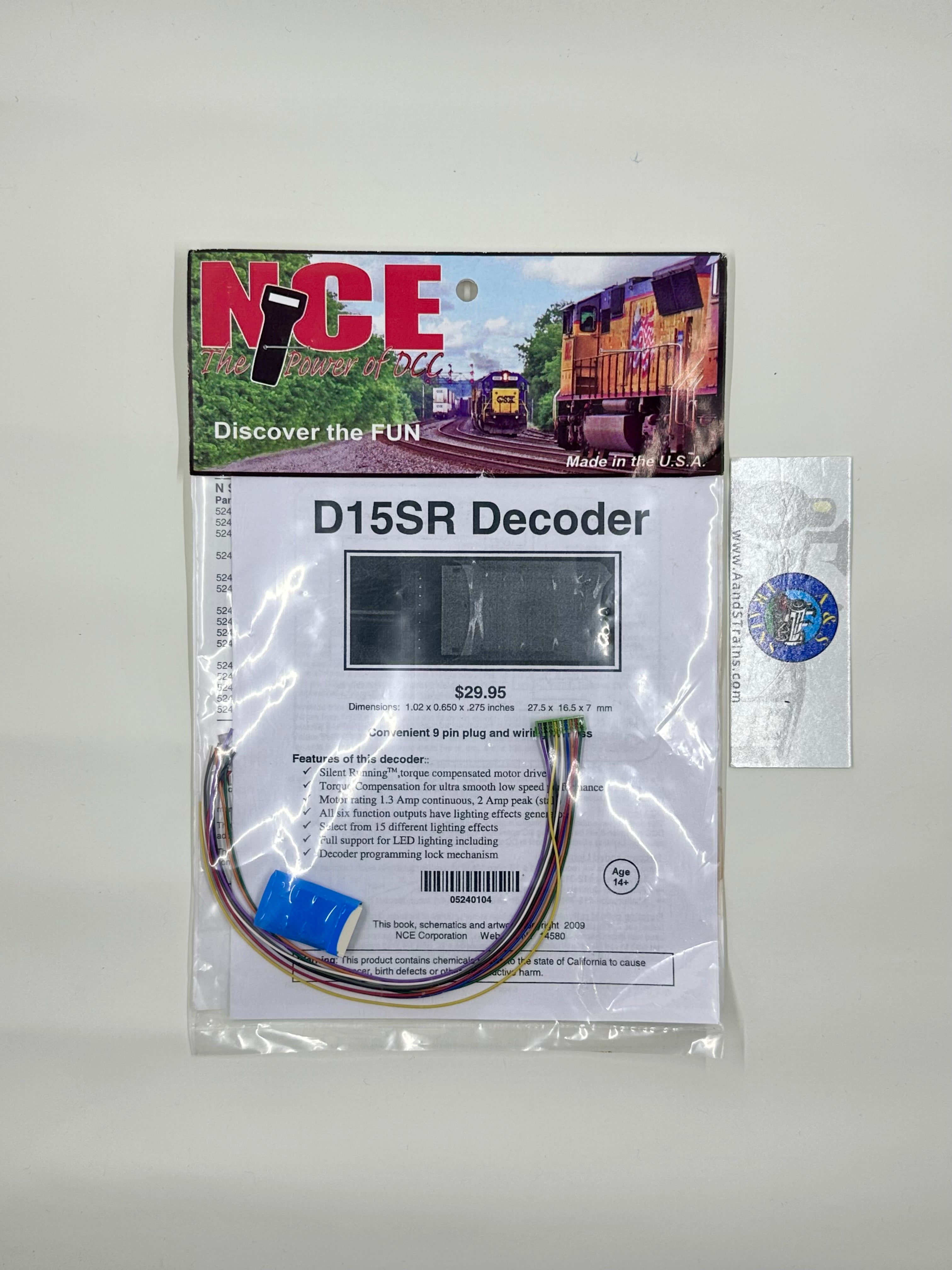 NCE D15SR Decoder – A&S Trains