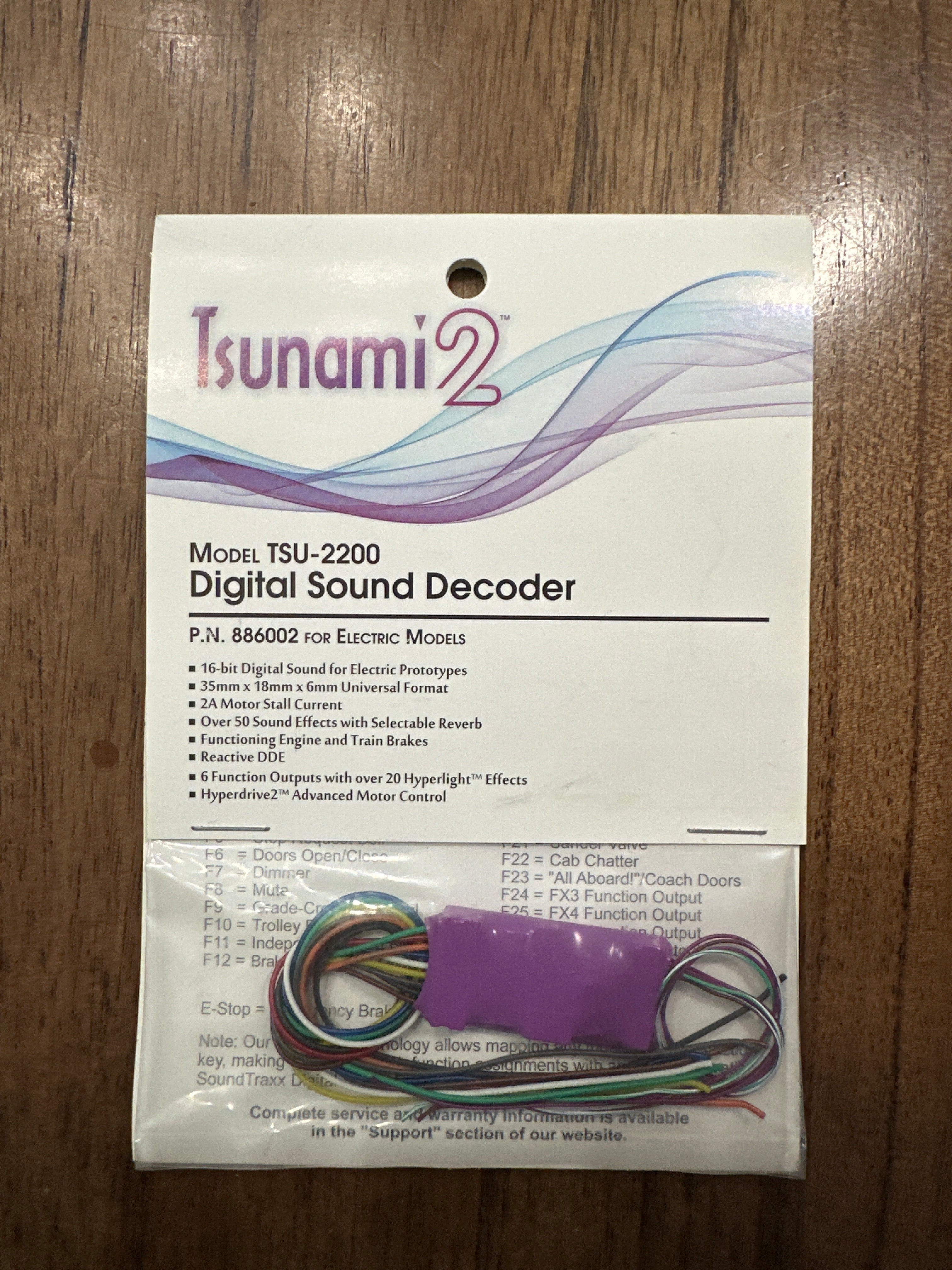 Soundtraxx Tsunami 2 886002 Digital Sound Decoder Model TSU-2200 Elect ...