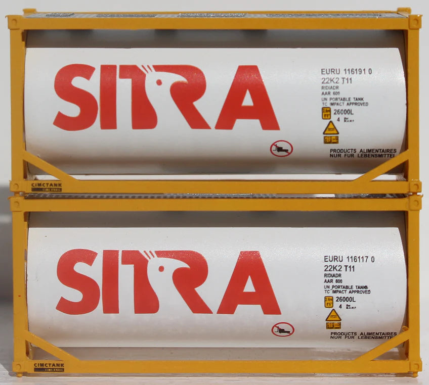 JTC N Scale SITRA 20' Standard Tank Container (Full wrap around walkwa ...