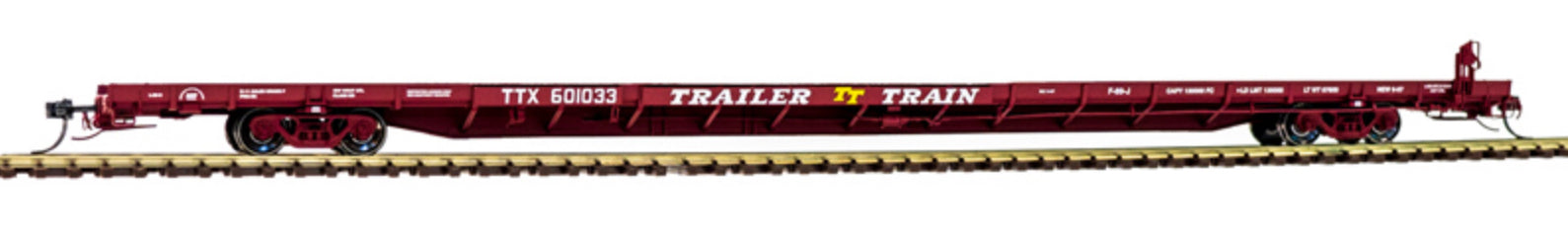 Atlas H.O. Scale 20 006 127 F89J Flat Car Brown “As Delivered” 601283 ...
