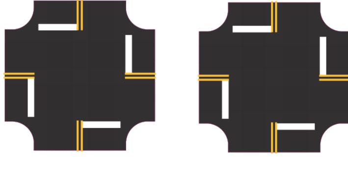 CMR Products N Scale Easy Streets - 4 way intersection 4 way stop fres ...