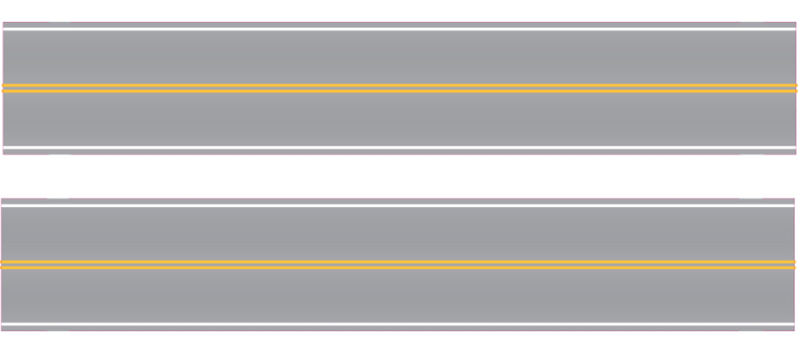 CMR Products N Scale Easy Streets - no passing aged asphalt 325-3030 ...