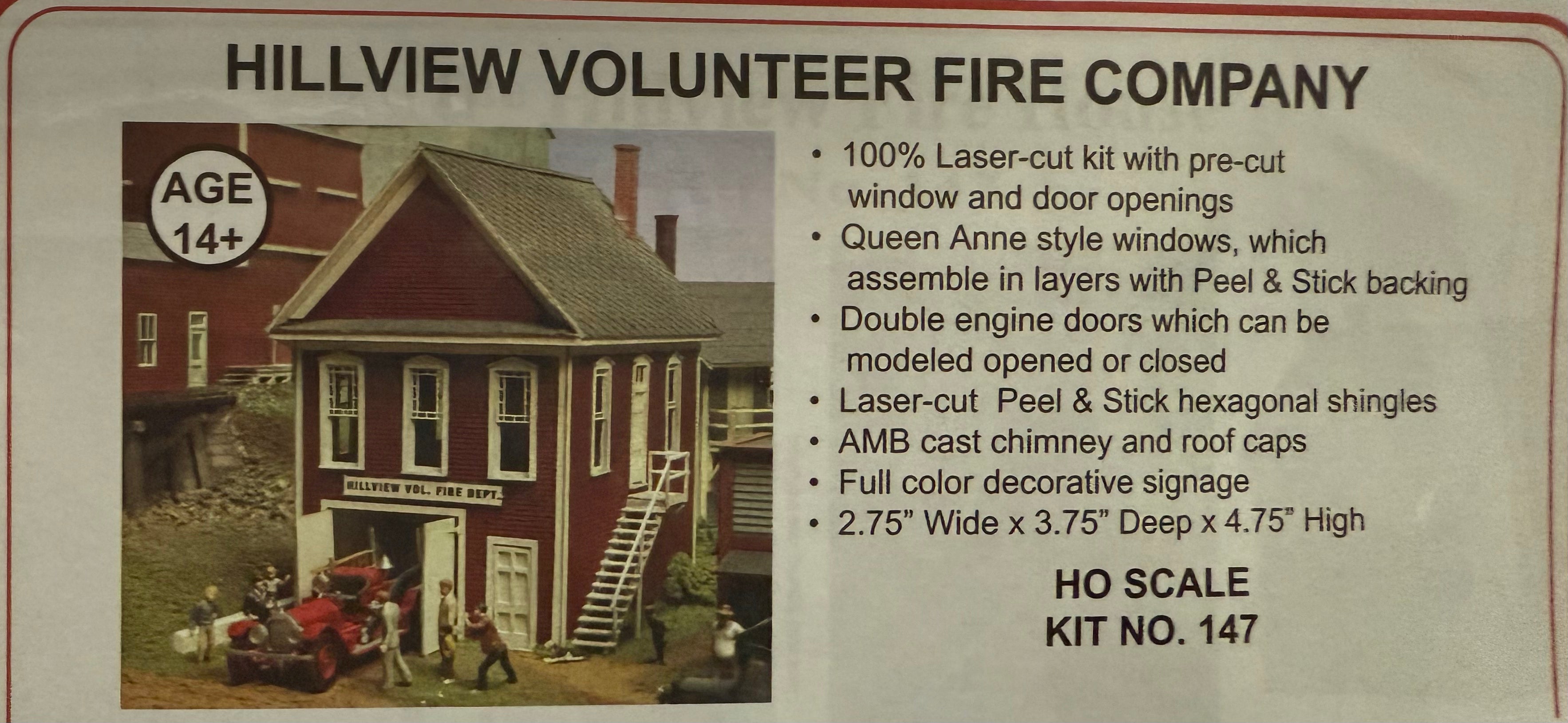 American Model Builders HO Scale 129 One Story Section House Laser Kit ...