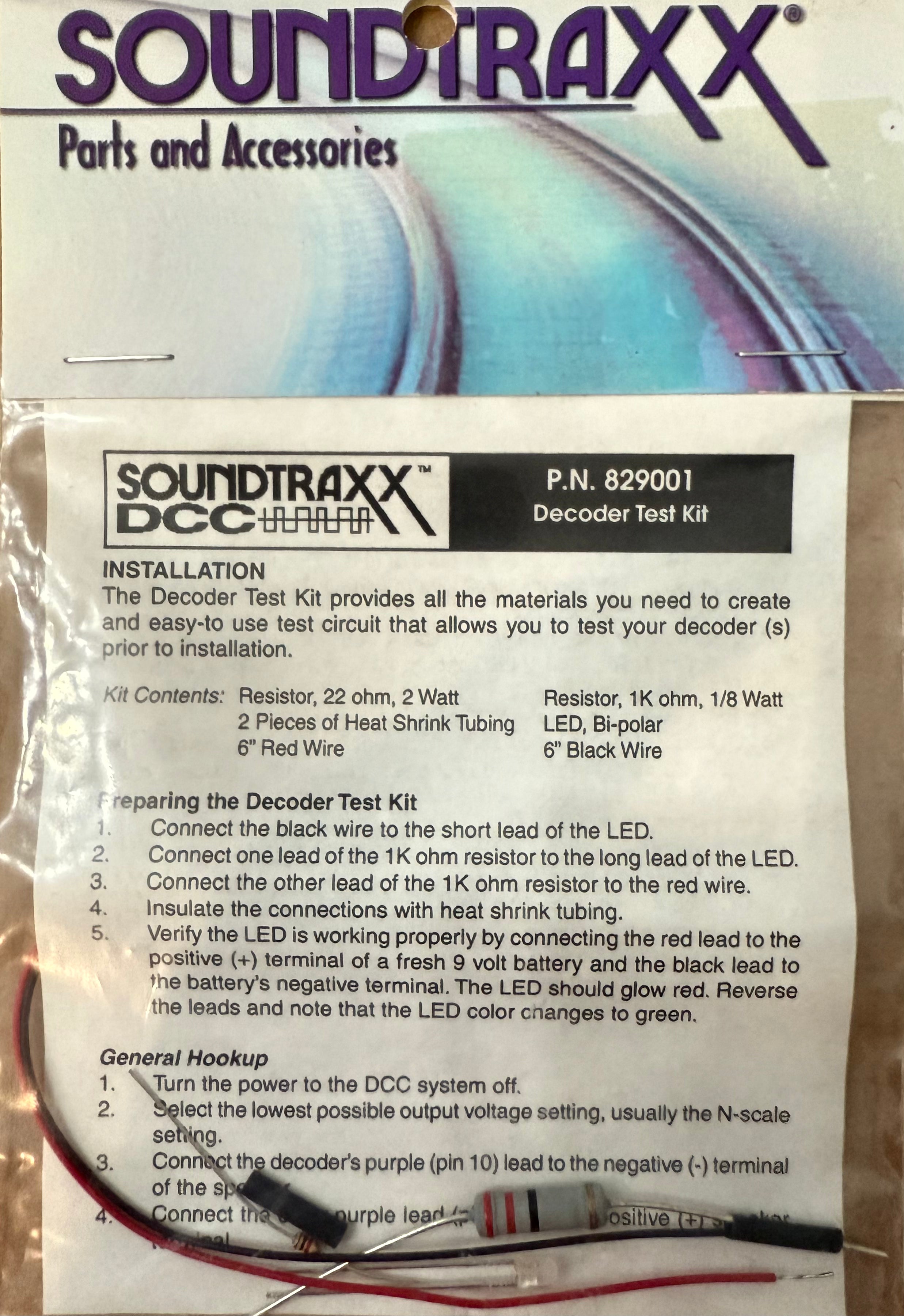 Soundtraxx 829001 Decoder Test Kit – A&S Trains