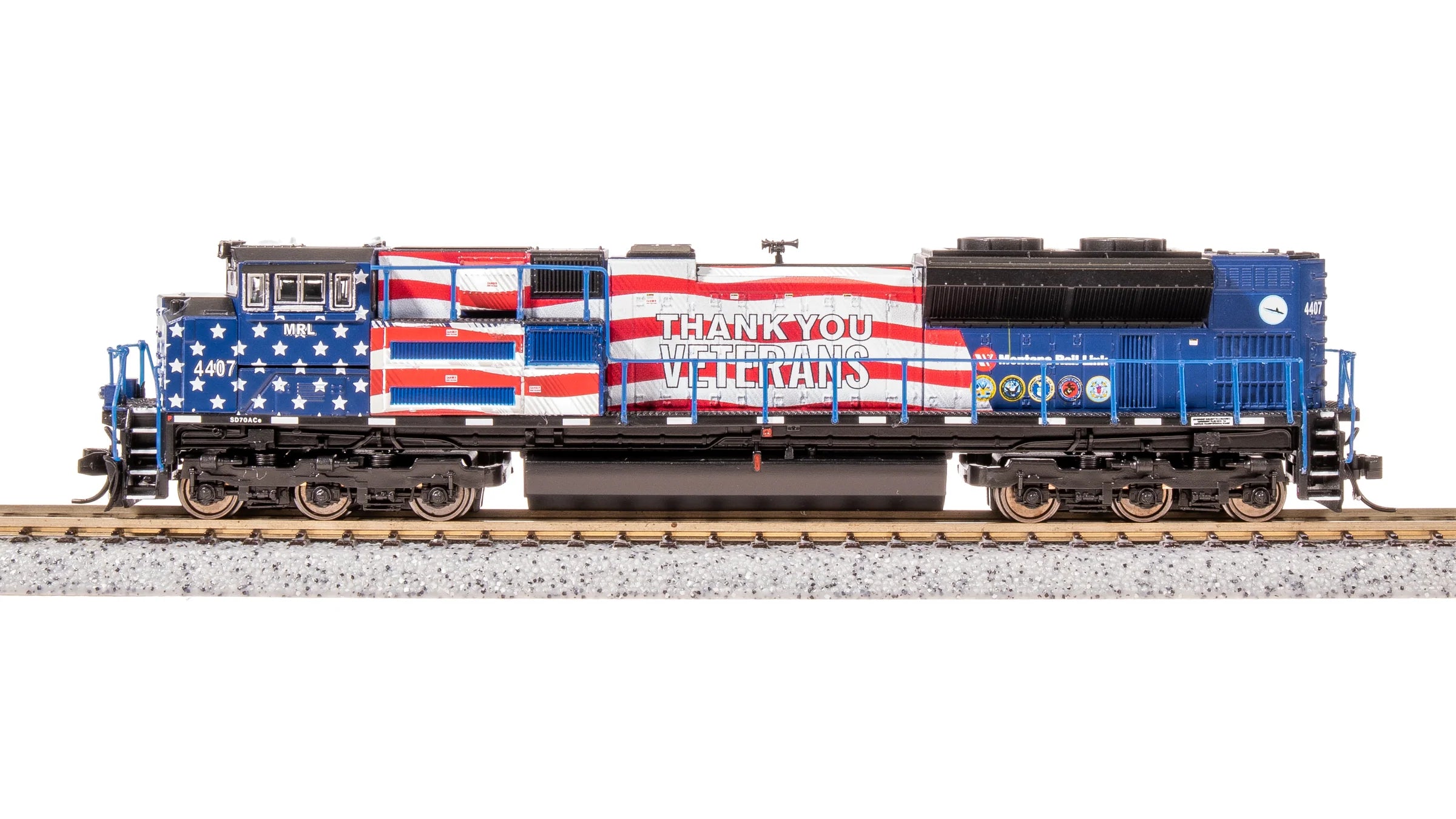 Broadway Limited N-Scale SD70ACe, MRL 4407 Paragon4 Sound DC DCC 8425 ...