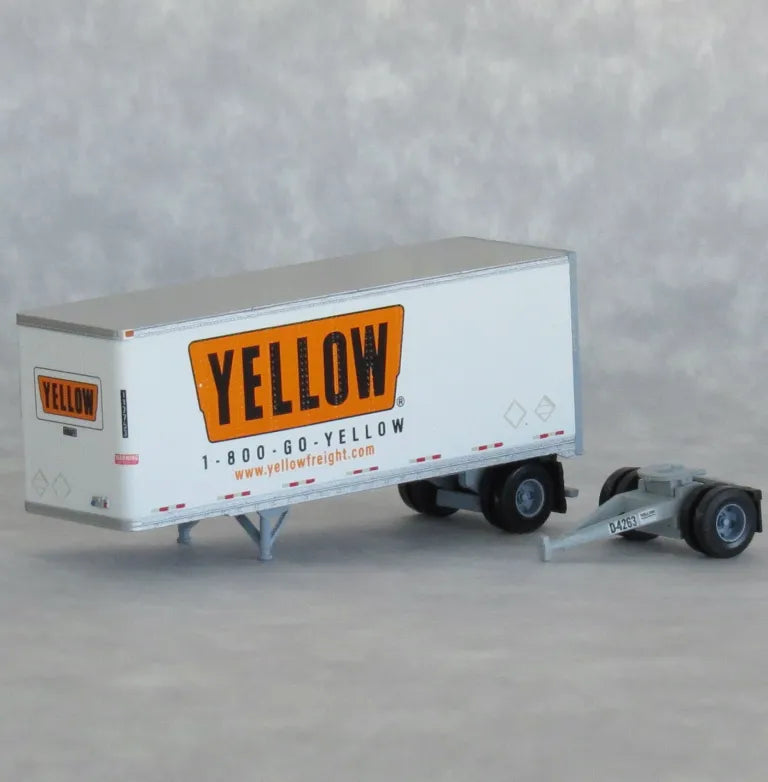 Trainworx N-Scale 28' Pup Trailer Yellow 42885-06 – A&S Trains