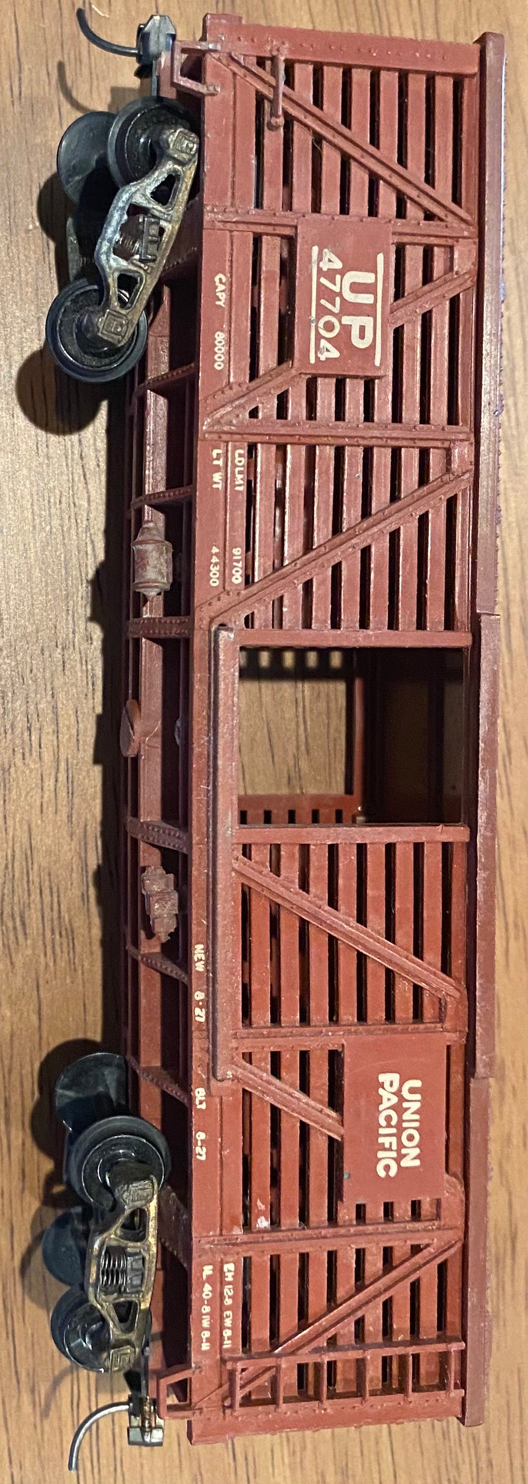 Union Pacific Box Car H.O. Scale Road # 47704 – A&S Trains