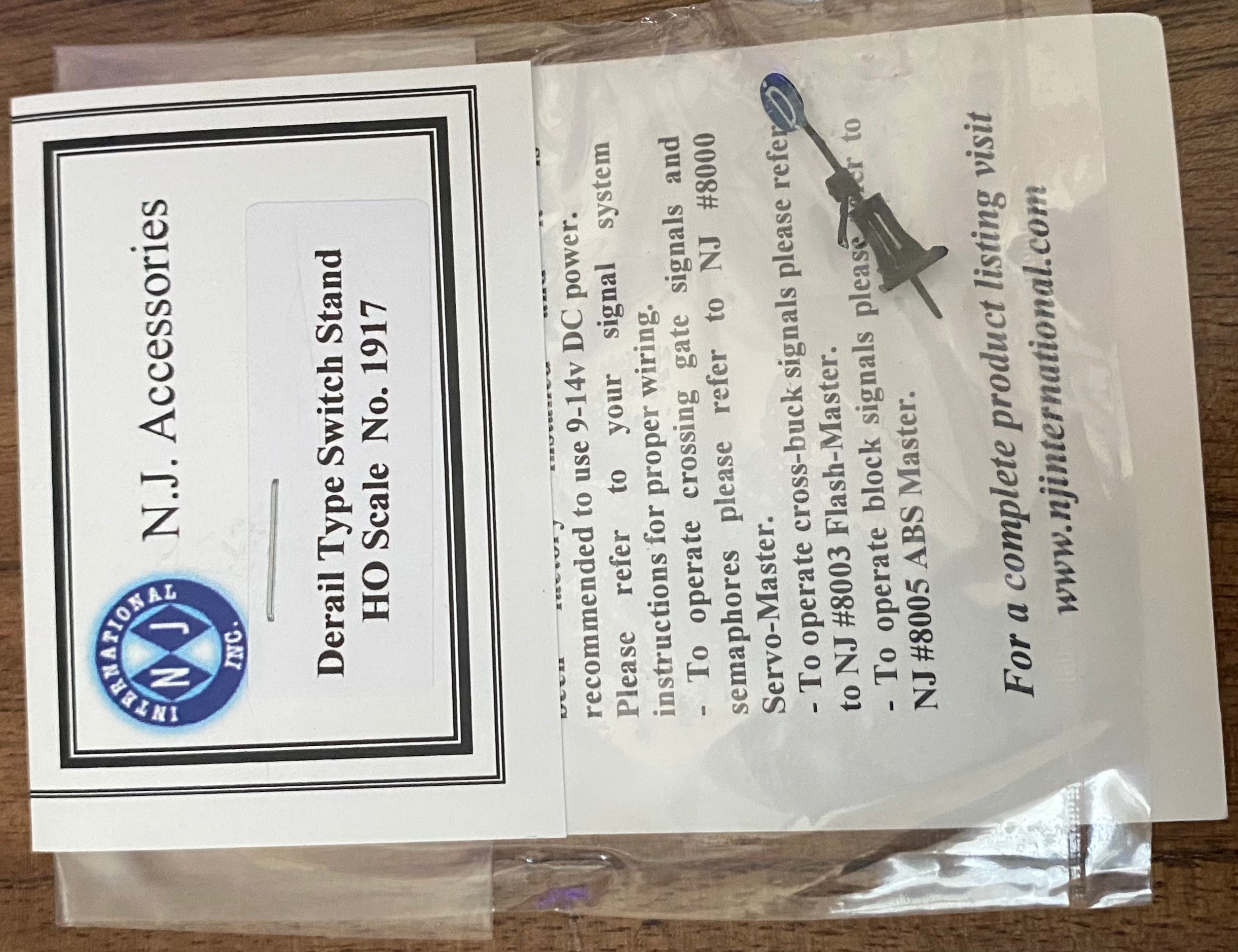 NJ International 1917 H.O. Scale Switch Stand - Star Derail – A&S Trains