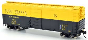 Bowser HO Scale 42460 40ft Box Car NYSM Susquehanna 526 – A&S Trains
