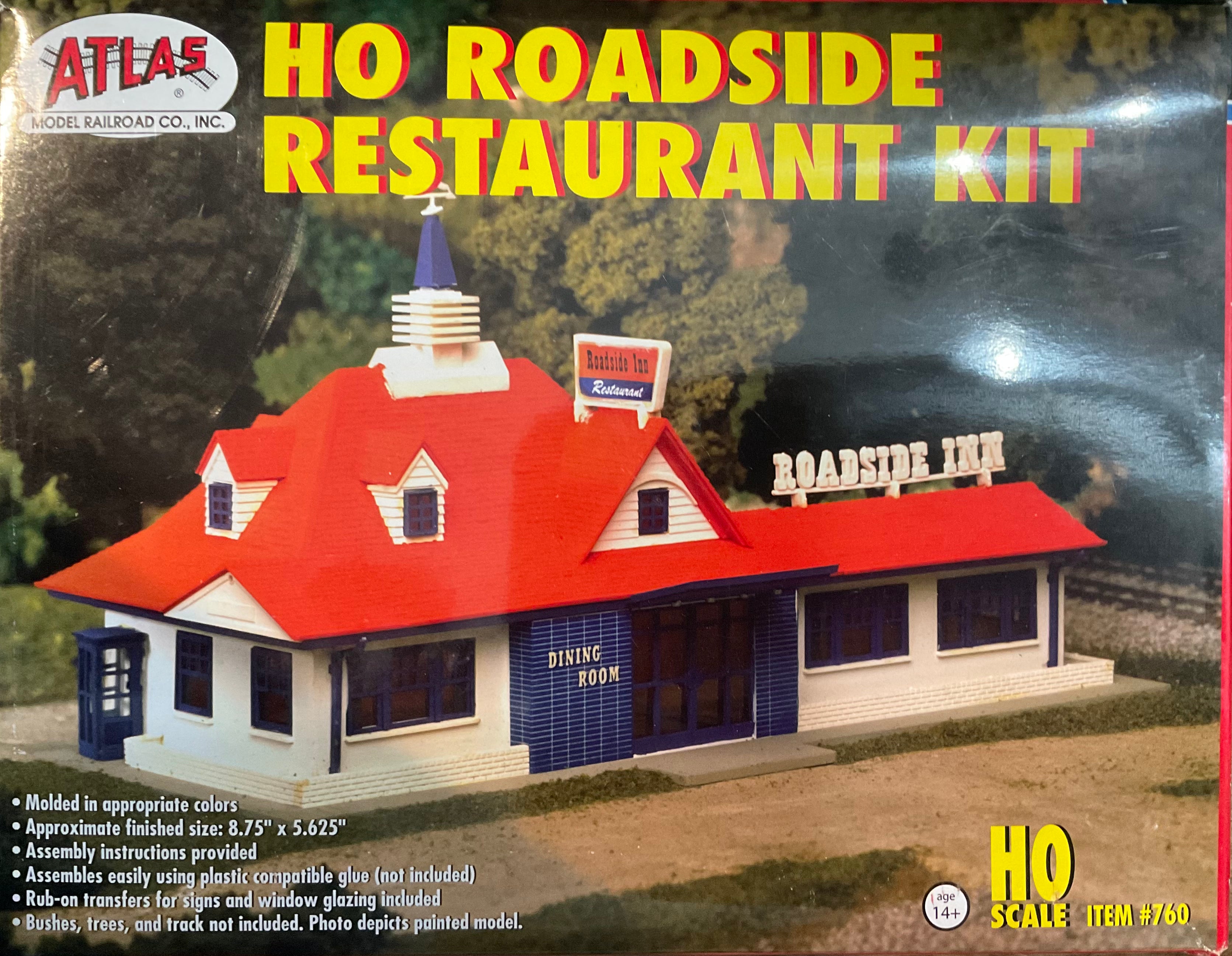 Atlas H.O. Scale Roadside Restaurant Kit 760 damaged box – A&S Trains