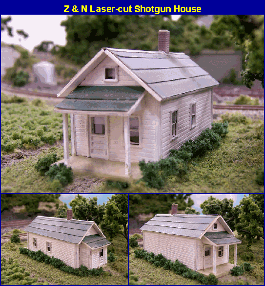 Blair Line Z Scale 379 Shotgun House kit – A&S Trains