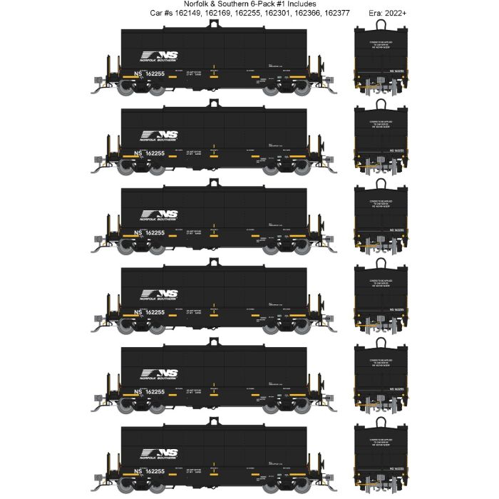 Rapido H.O. Scale Greenbrier Transverse Coil Car, Norfolk Southern NS ...
