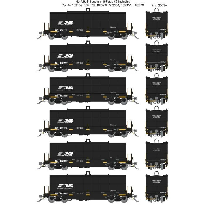 Rapido H.O. Scale Greenbrier Transverse Coil Car, Norfolk Southern NS ...