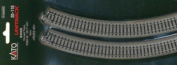 Kato N Scale Track, Curved, Single 20-110 282mm (11") – A&S Trains
