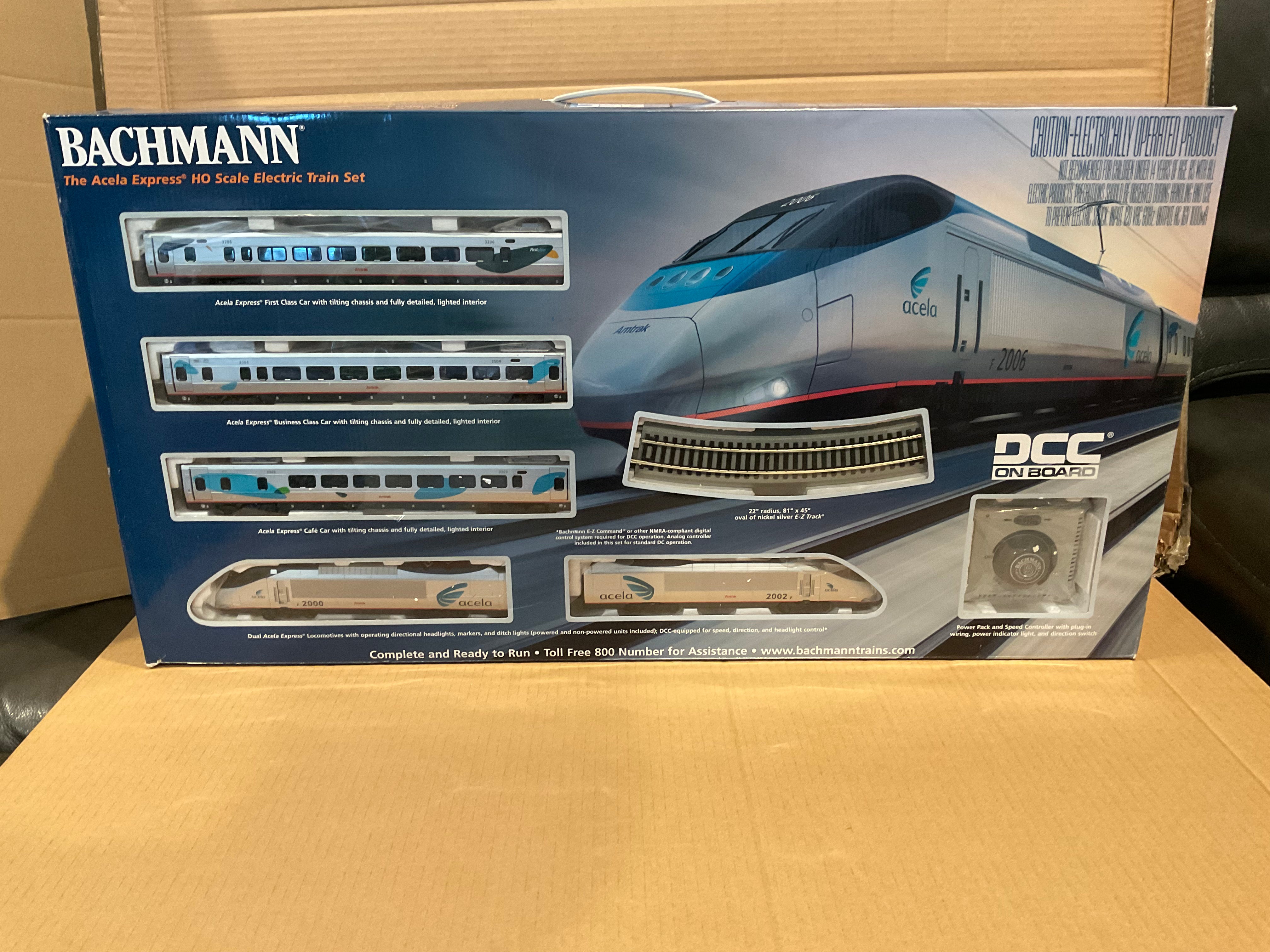H.O. Scale AMTRAK ACELA EXPRESS HO DCC BACHMANN Damaged Box – A&S Trains
