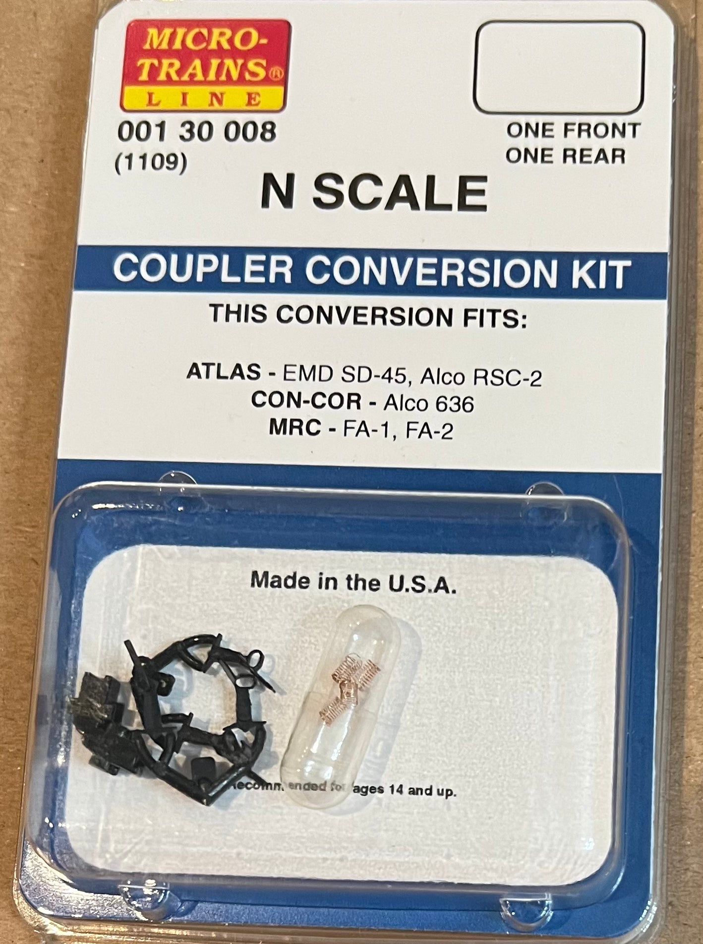 Micro-Trains N Scale 001 30 008 (1109) Locomotive Coupler Conversion K ...