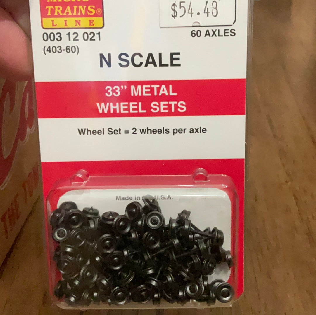 Micro Trains 33” Metal Wheel Sets – A&S Trains