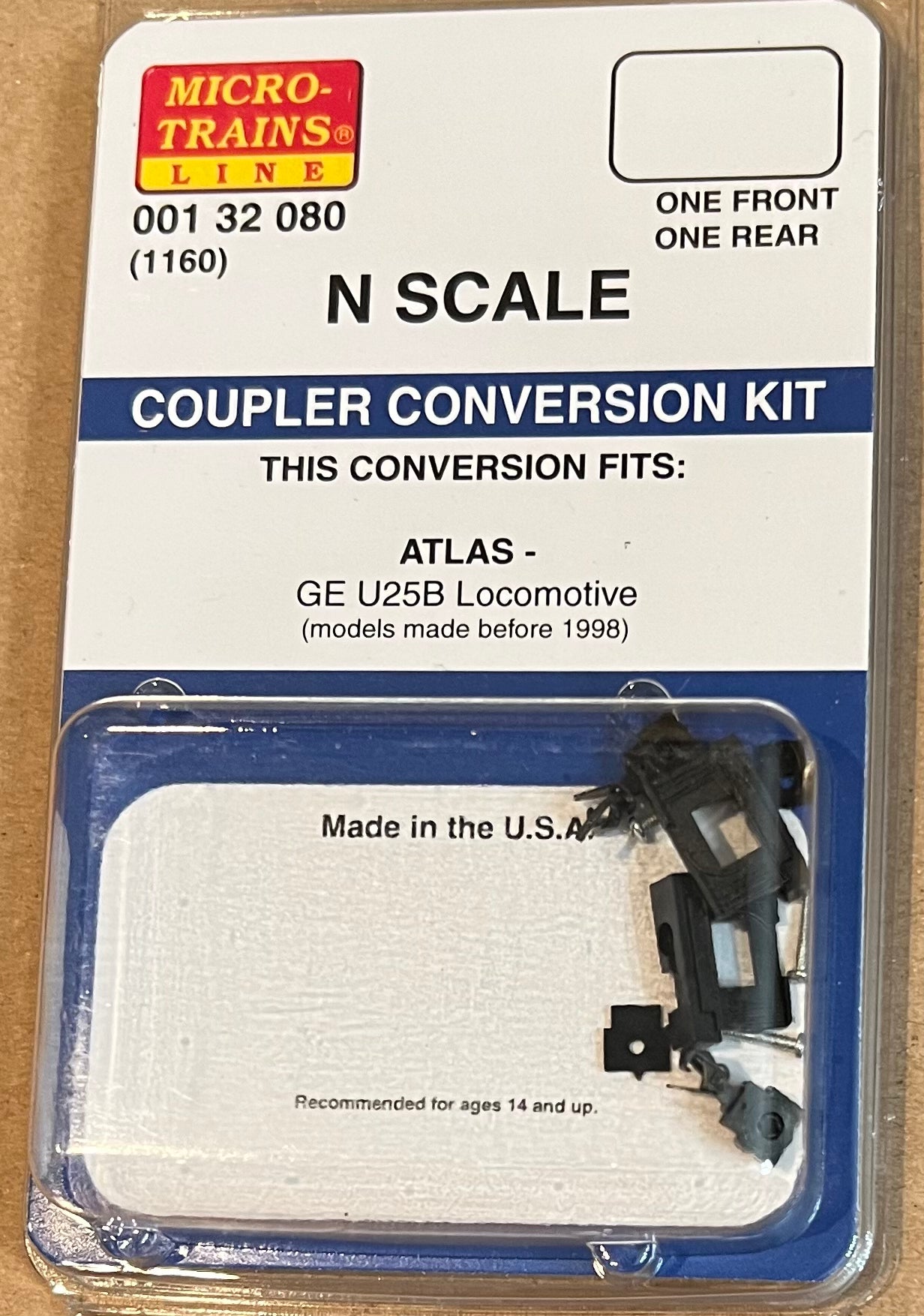 Micro-Trains N Scale 001 33 080 (1160) Pilot Locomotive Coupler Conver ...