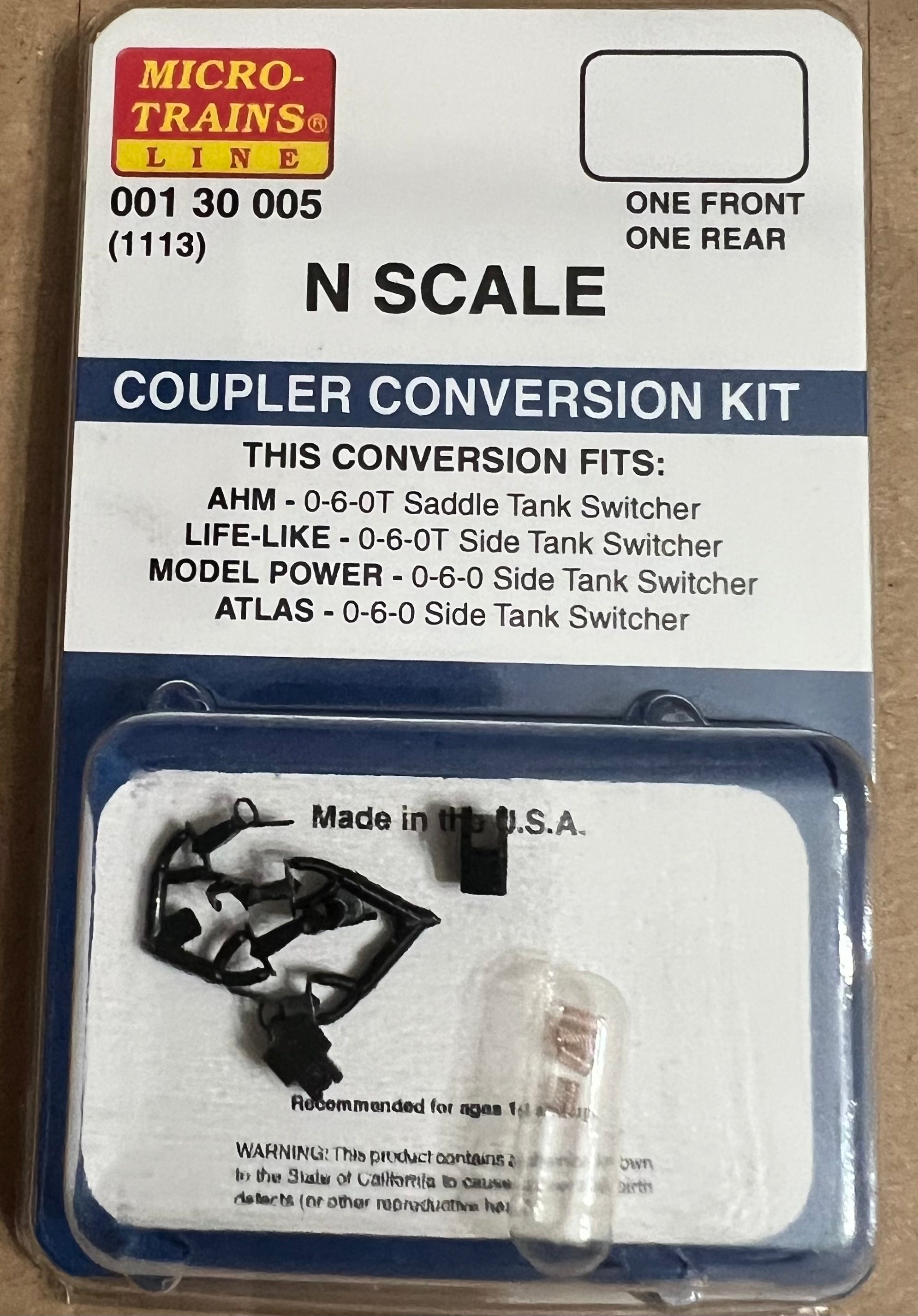 Micro-Trains N Scale 001 30 005 (1113) Locomotive Coupler Conversion K ...