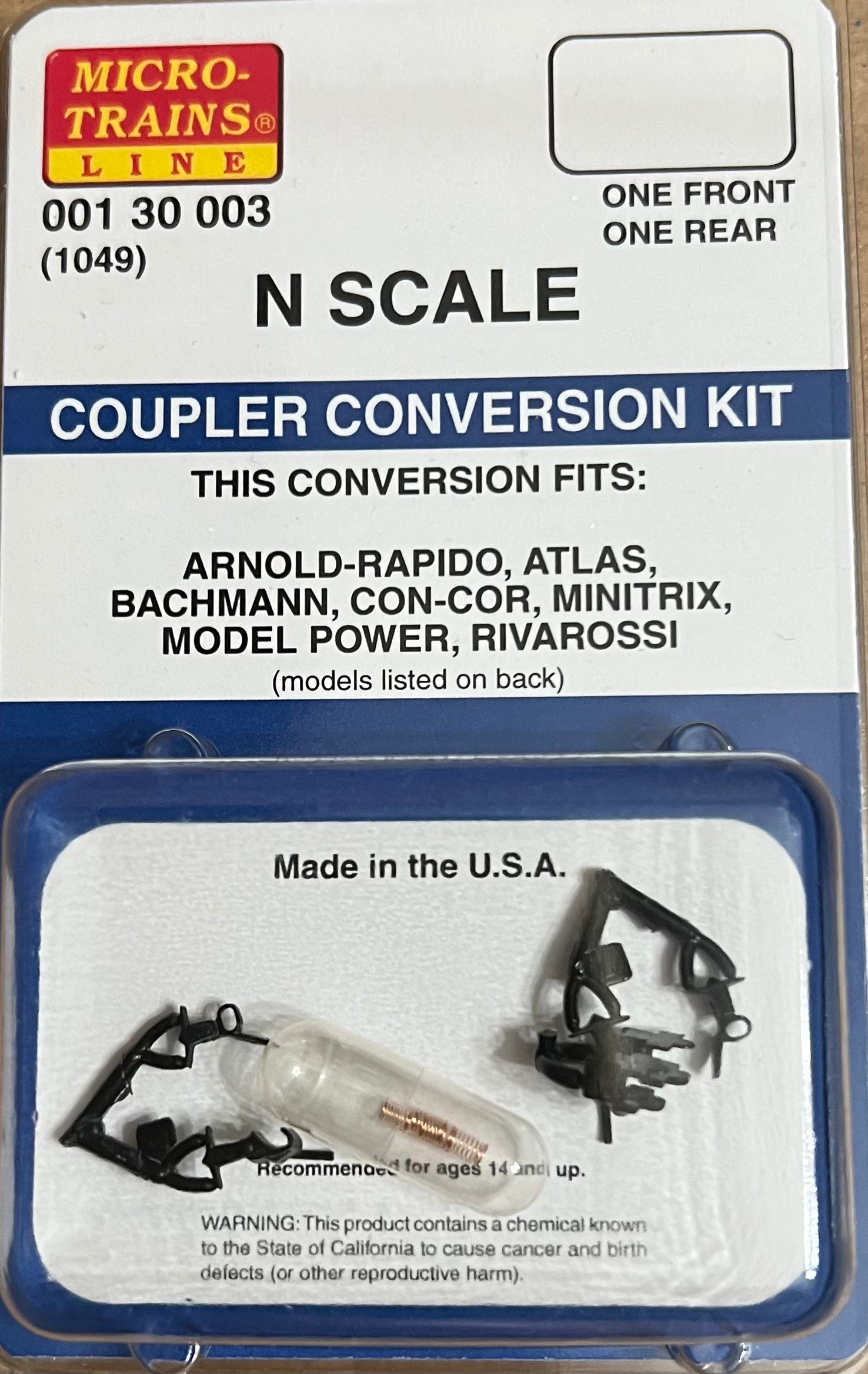 Micro-Trains N Scale 001 30 003 (1049) Locomotive Coupler Conversion K ...